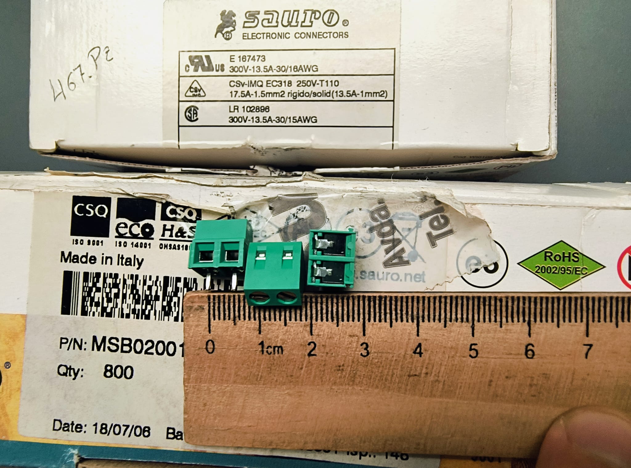 Terminal-block-2pos-MSB02001 2 pin - Assy-fe
